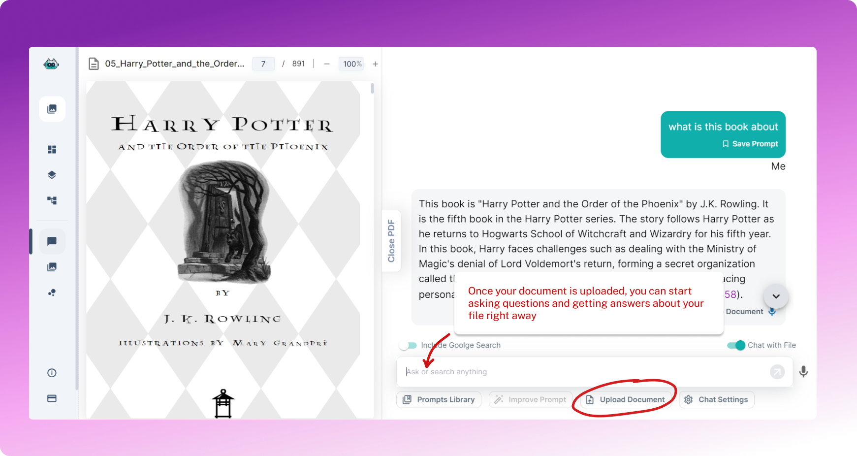AI for PDF (Private): Chat, Summarize & Extract Answers | Junia AI